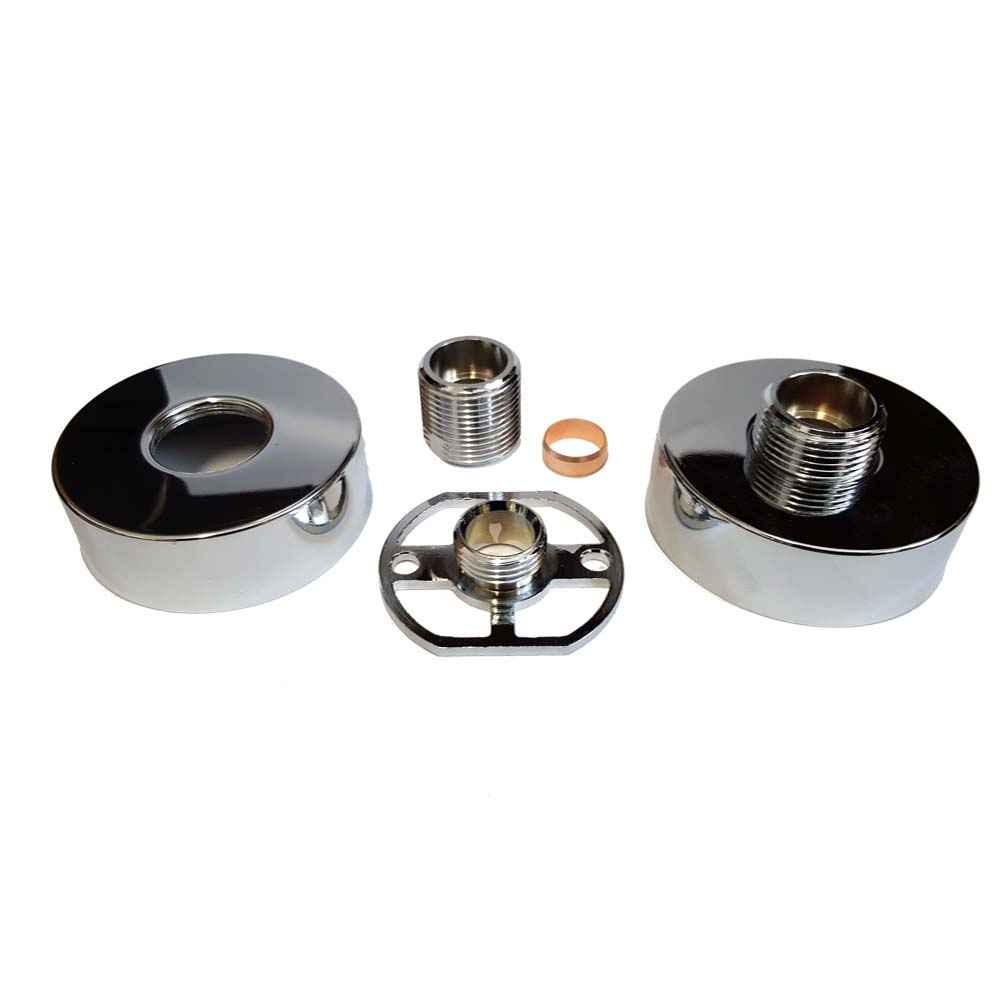 Luxe81 Easy Fast Fit Chrome Shower Fixing Kit - Round – Tiles and ...