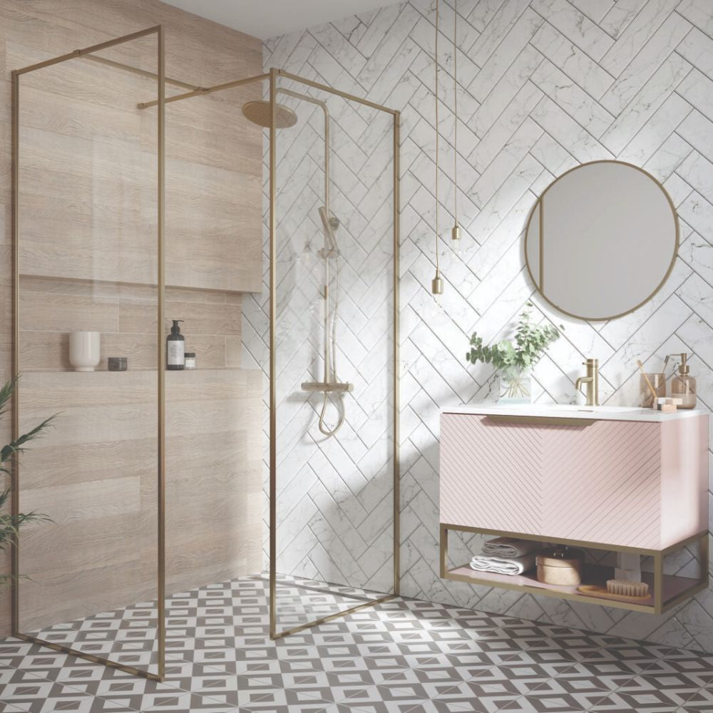 Luxe81 Minos Framed 10mm Shower Screen – Tiles and Beyond | West London