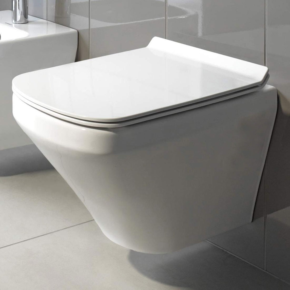 Duravit 2551090000 DuraStyle 370 x 540mm Wall Mounted Rimless Toilet ...