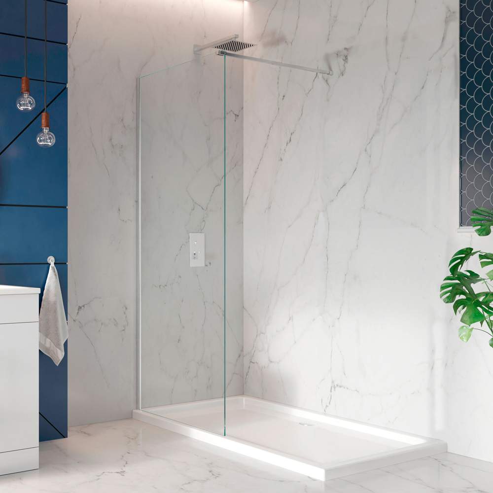 Luxe81 S8 Complete Walk In Shower Enclosure with Shower Tray – Tiles ...