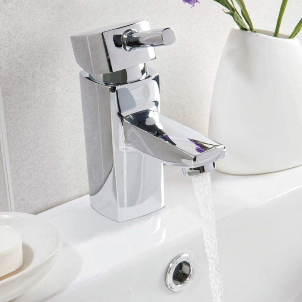 Luxe81 Forme Mono Basin Mixer Tap With Push Waste – Tiles and Beyond ...