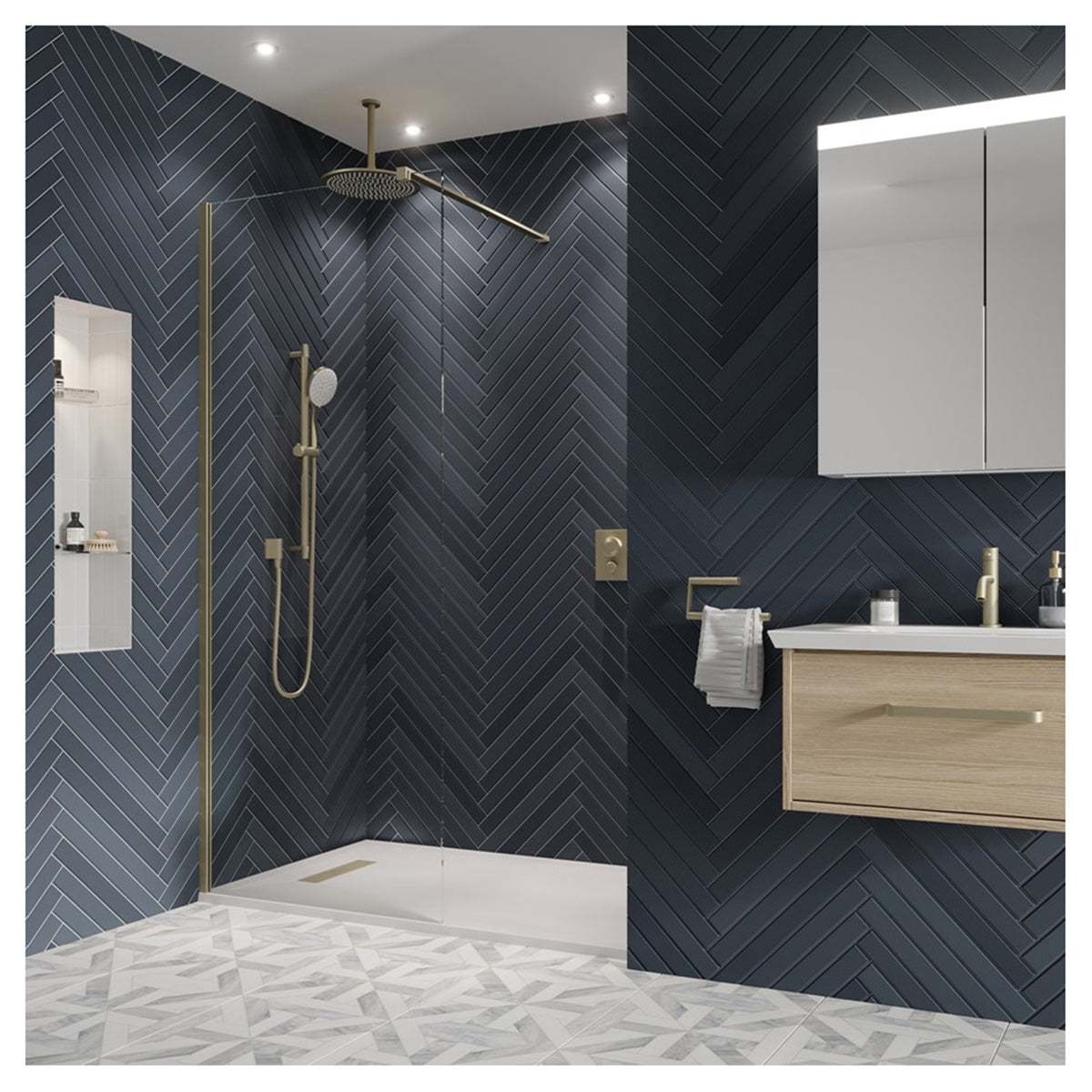 Crosswater Gallery 10 Recess with Wall Bracing Bar – Tiles and Beyond ...